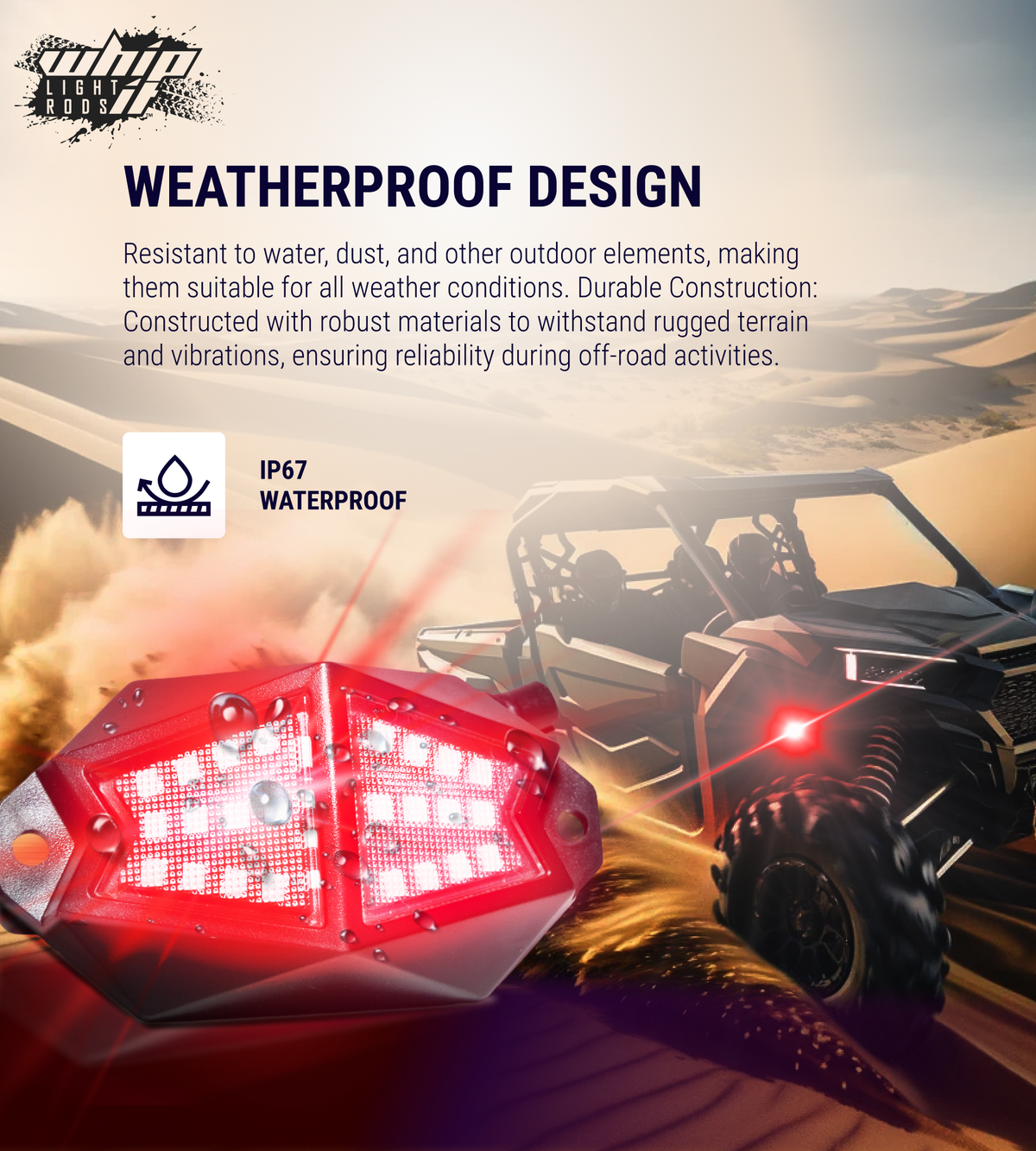 K2 LED Rock Lights - Illuminate Your Off-Road Adventures – Whip It ...