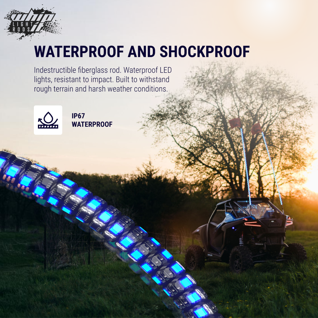 The brightest LED Whips in the industry – Whip It Light Rods