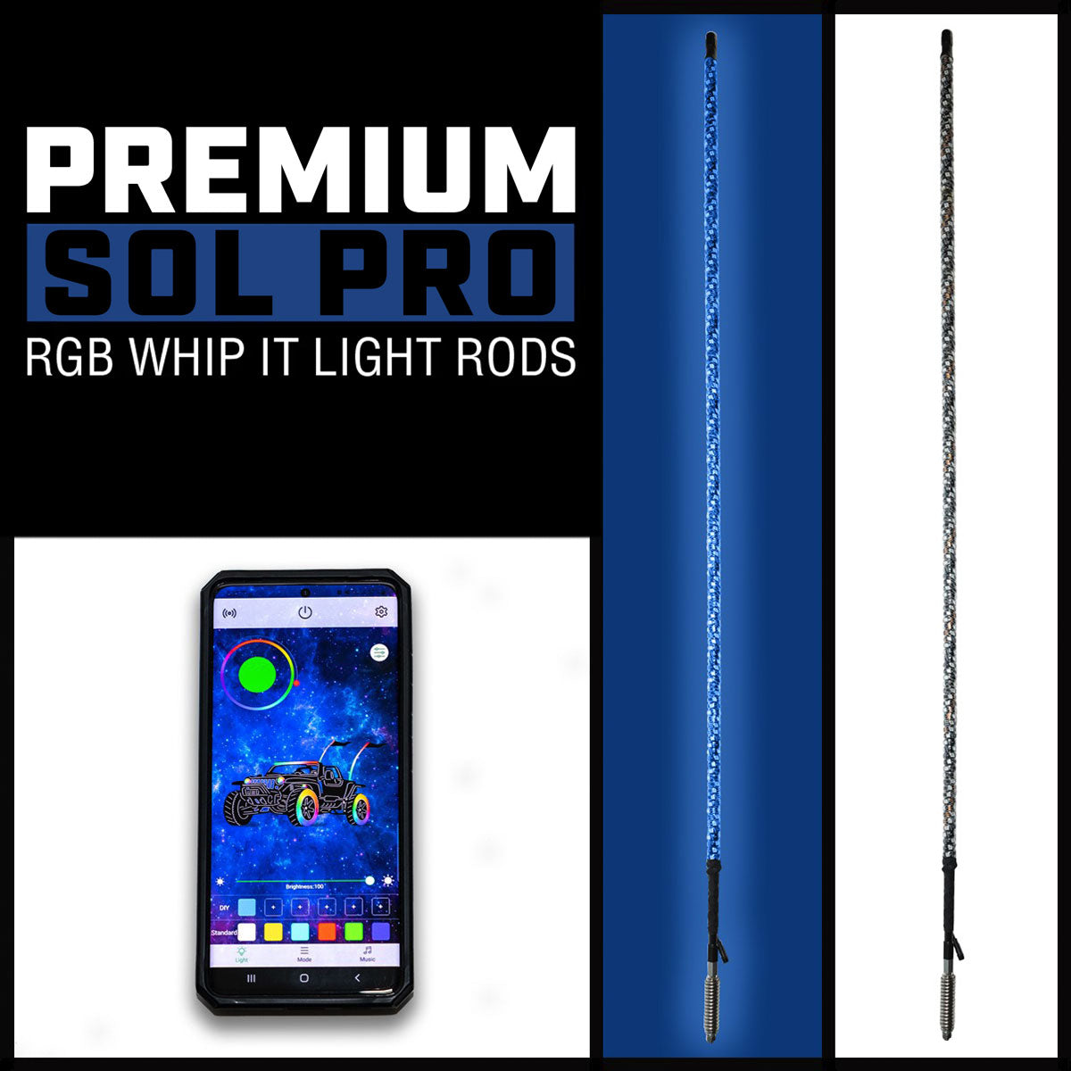 The brightest LED Whips in the industry – Whip It Light Rods